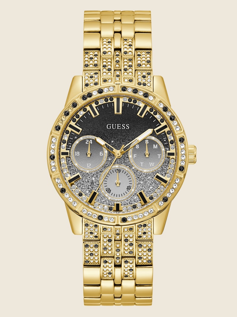 Gold Tone Multifunction Watch GUESS