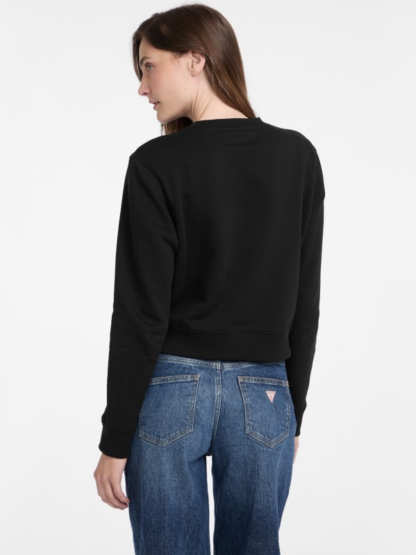 Eco Crewneck Embroidered Sweatshirt | GUESS Jeans Eco Crewneck Embroidered Sweatshirt | GUESS Jeans