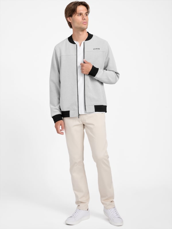 Giovanni Textured Flight Jacket | GUESS Factory Giovanni Textured Flight Jacket | GUESS Factory