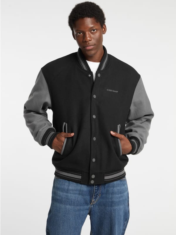 Eco Embroidered Varsity Jacket | GUESS Jeans Eco Embroidered Varsity Jacket | GUESS Jeans