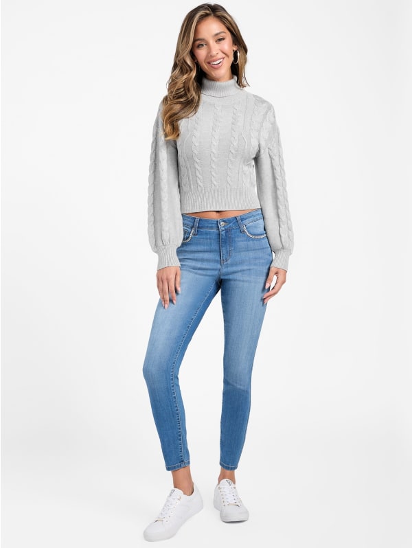 Vivian Cable Knit Sweater | GUESS Factory Vivian Cable Knit Sweater | GUESS Factory