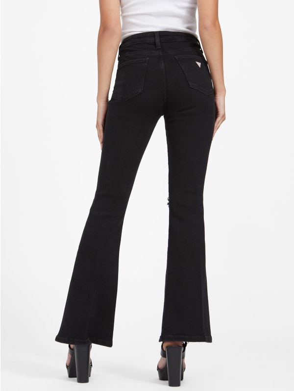 Eco Sharona Mid-Rise Flared Jeans | GUESS Factory Eco Sharona Mid-Rise Flared Jeans | GUESS Factory