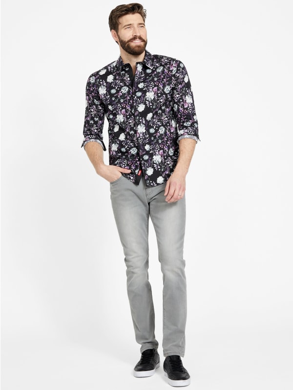 Lander Floral Shirt | GUESS Factory Lander Floral Shirt | GUESS Factory