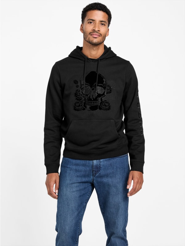 Julio Skull Hoodie | GUESS Factory Julio Skull Hoodie | GUESS Factory