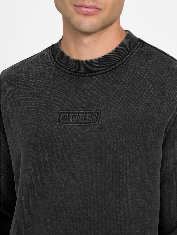 Cruz Washed Logo Sweatshirt | GUESS Factory Cruz Washed Logo Sweatshirt | GUESS Factory