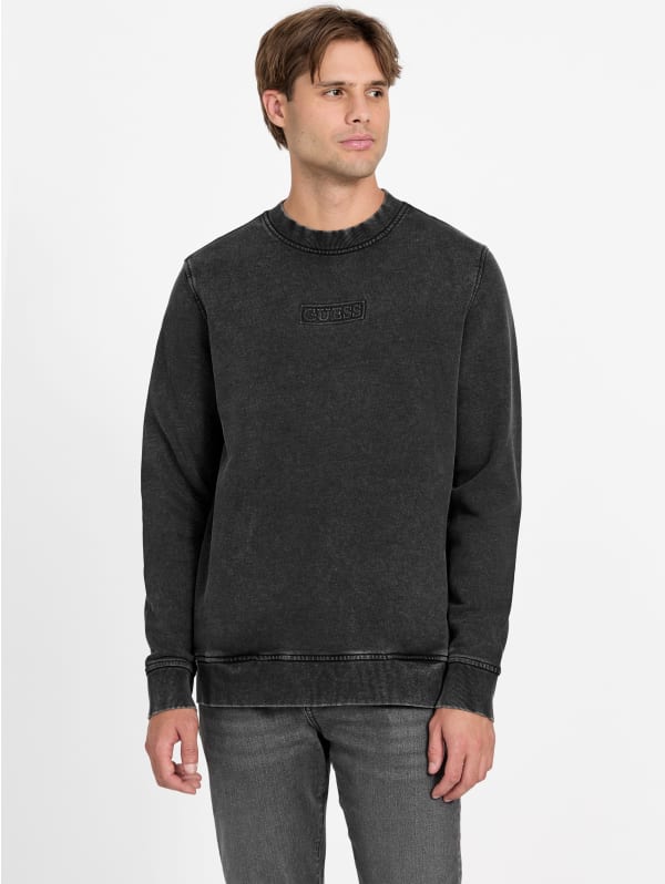 Cruz Washed Logo Sweatshirt | GUESS Factory Cruz Washed Logo Sweatshirt | GUESS Factory