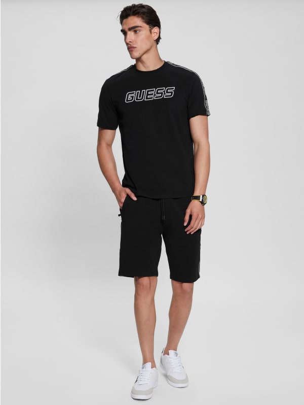 Eco Arlo Logo Tape Shorts | GUESS Eco Arlo Logo Tape Shorts | GUESS