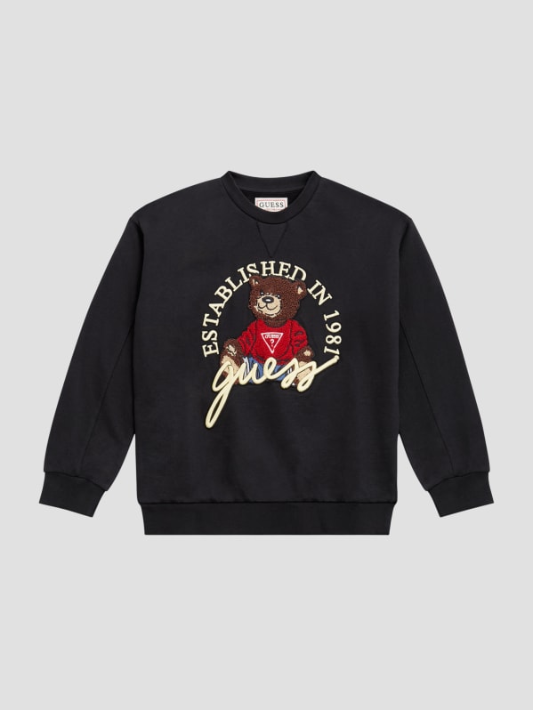 Eco Bear Logo Sweatshirt (7-16) | GUESS Eco Bear Logo Sweatshirt (7-16) | GUESS