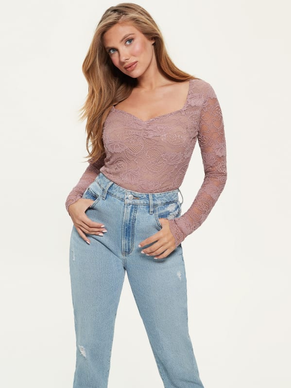 Gemma Lace Top GUESS | atelier-yuwa.ciao.jp