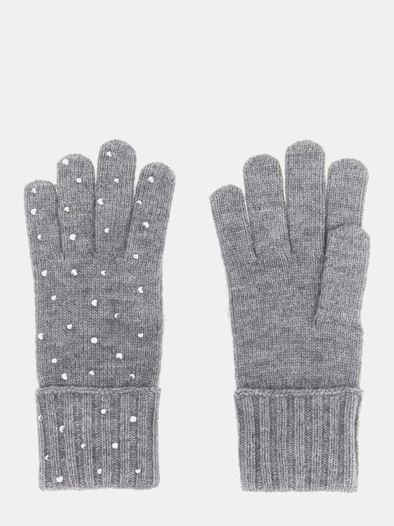 GUESS® Rhinestone gloves Women