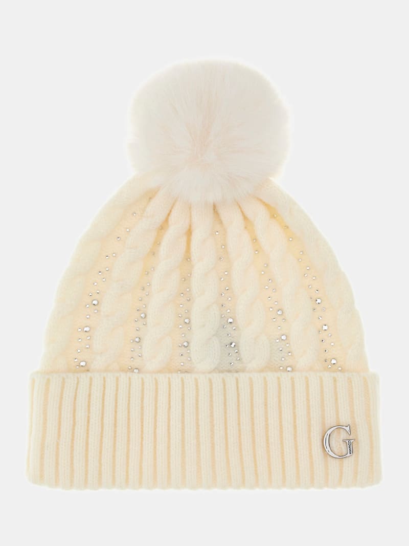 GUESS® Pom-Pom Knit Beanie Women