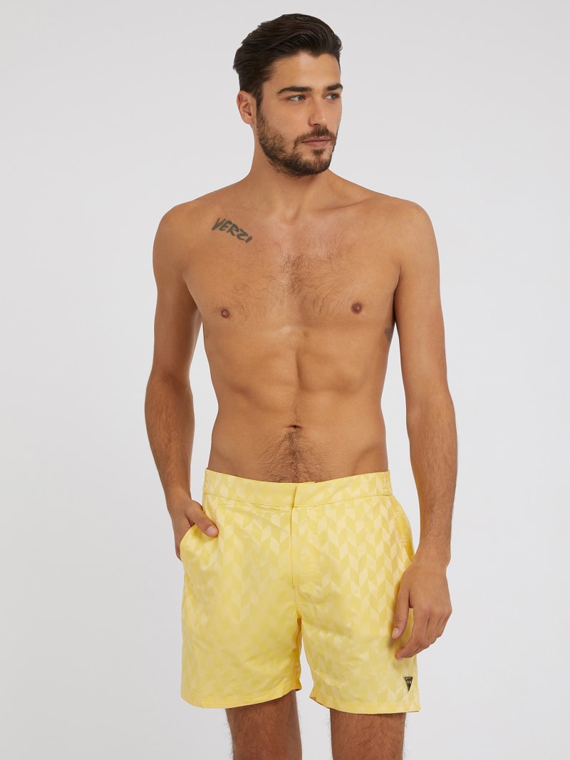 GUESS® Geometric fantasy Medium swim trunk