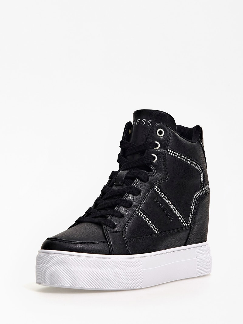 Giala rhinestone high-top sneaker Women | GUESS® Official Website