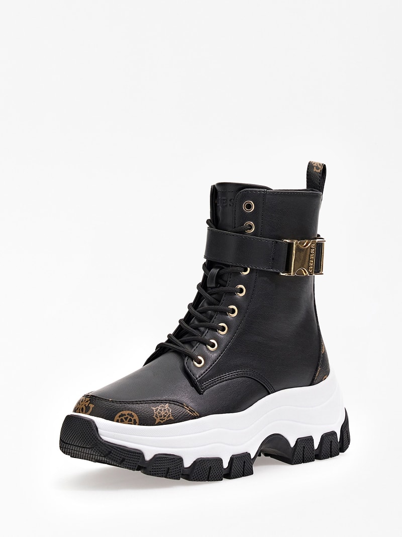 GUESS® Buckle Bikerz high-top running shoes