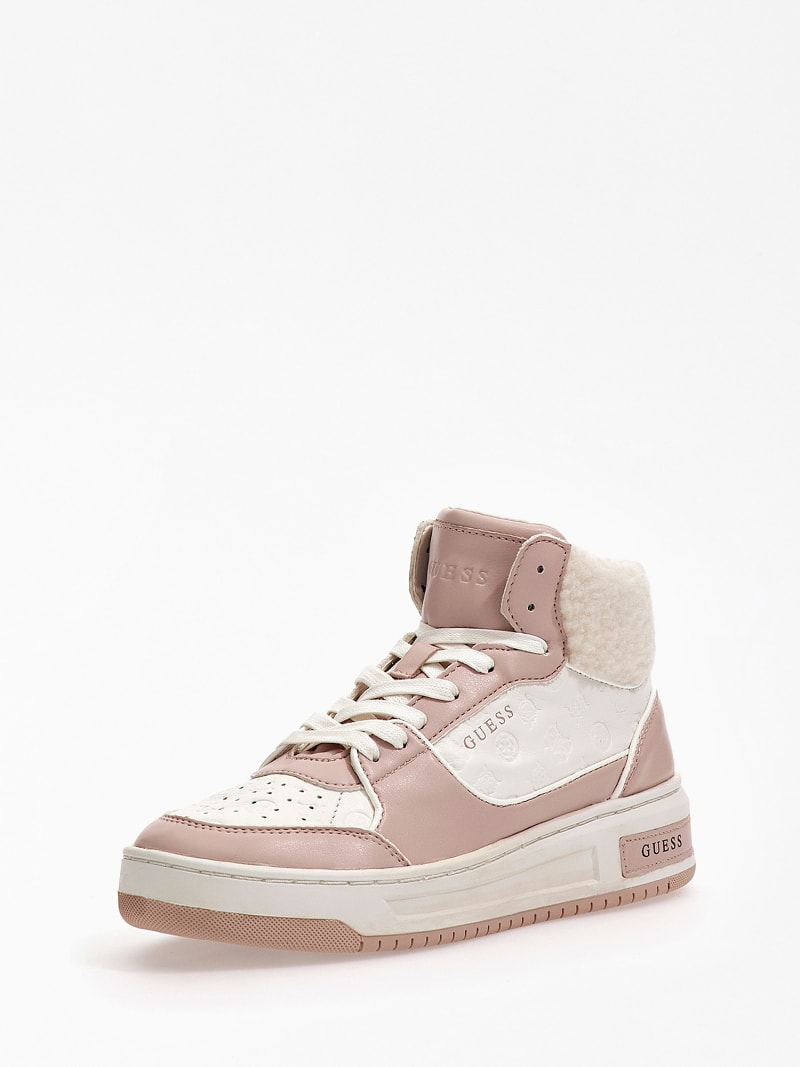 Tullia high-top sneakers with logo | GUESS® Official Website