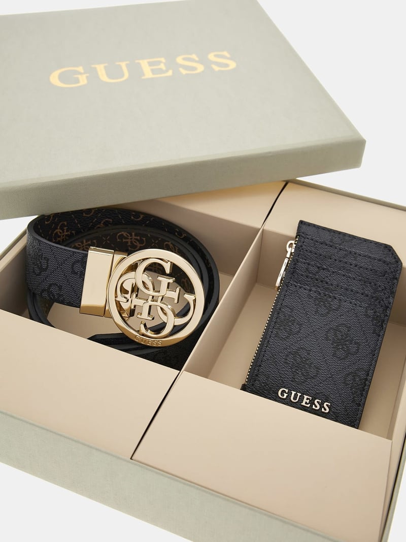 GUESS® Card holder and belt set Women