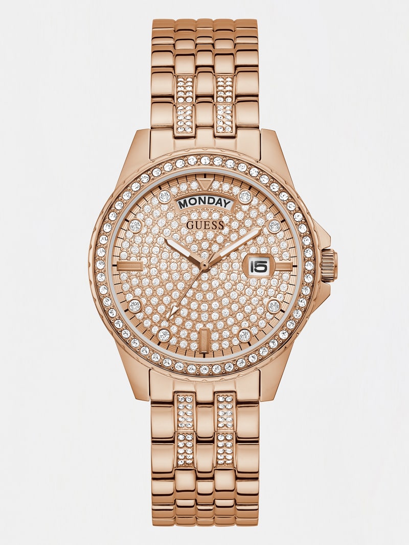 GUESS® Crystal analogue watch Women