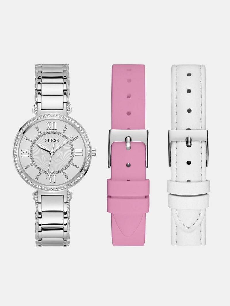 Estuche conjunto reloj con correas Mujer | GUESS® Colecciones pasadas