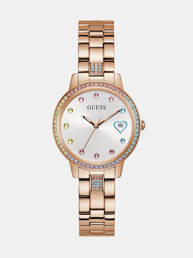 GUESS® Crystal analogue watch Women