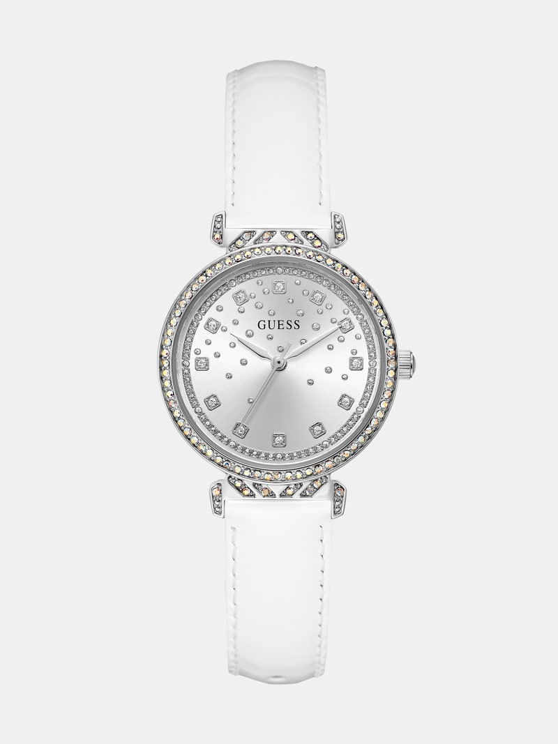 Analoog horloge echt leer
