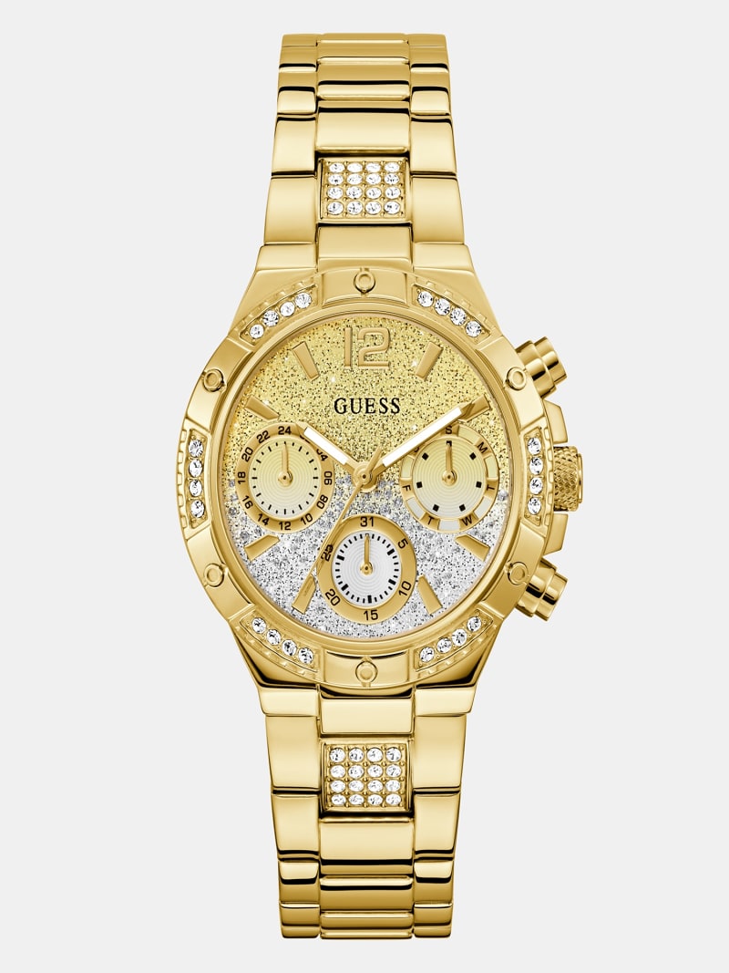 GUESS® Multi-function crystal watch 39 mm Women