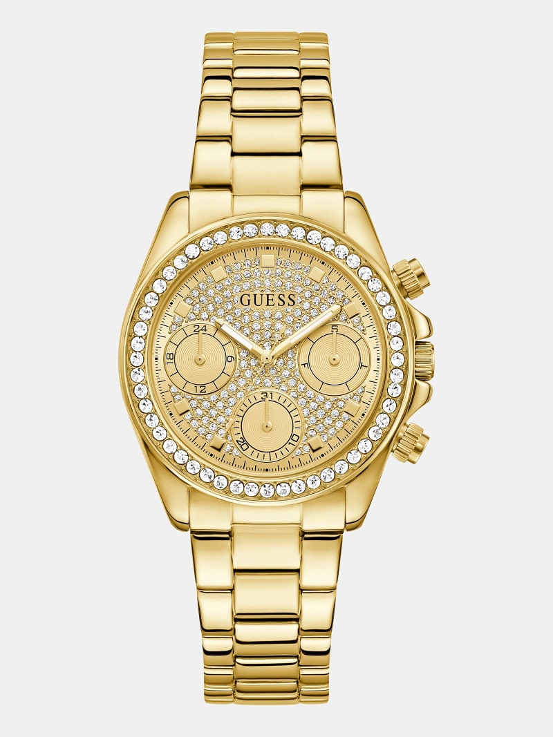 GUESS® Crystal Stainless Steel multi-fuction watch 36 mm Women