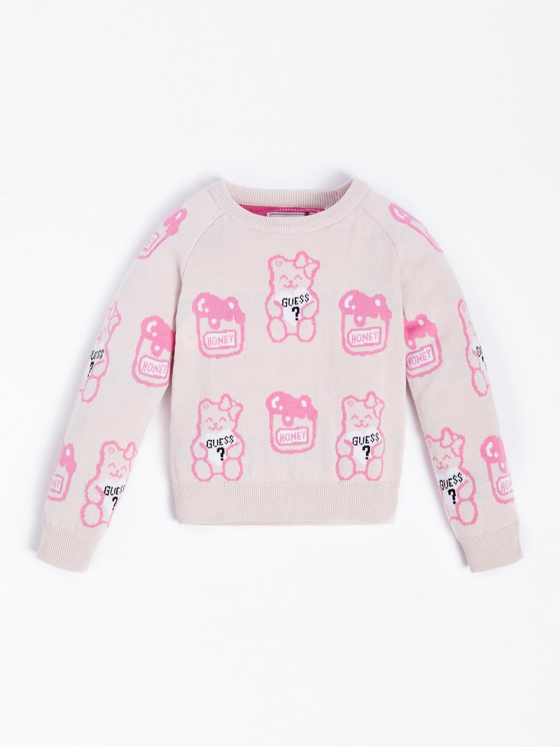 GUESS® Pull jacquard logo all over