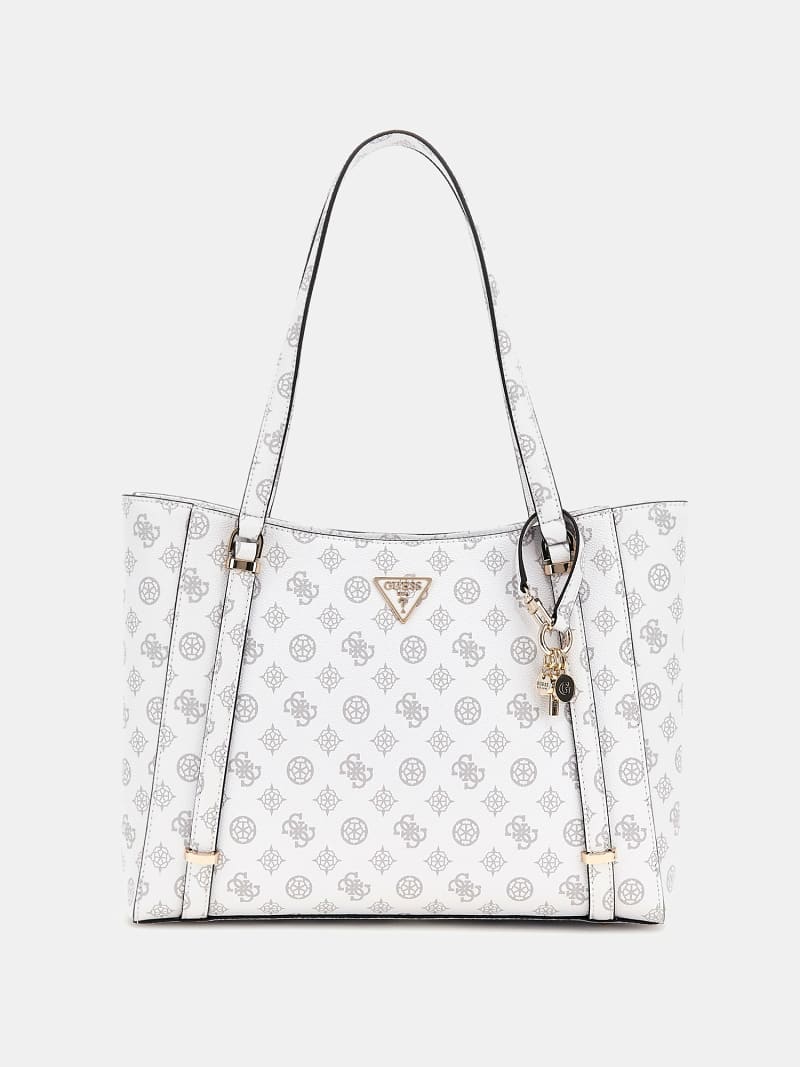 GUESS® Mala tote Eco Erica com logótipo 4G e Peony