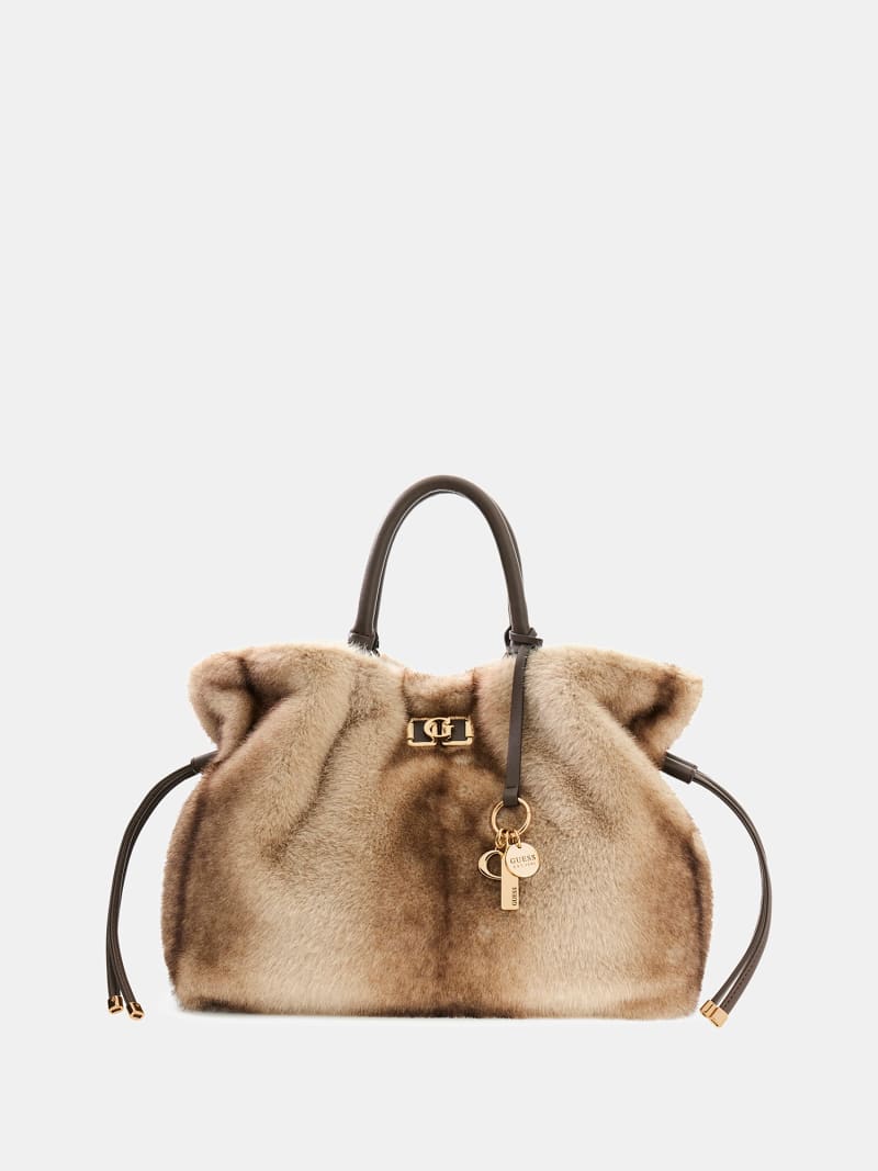 GUESS® Mavis Faux-Fur Handbag Women