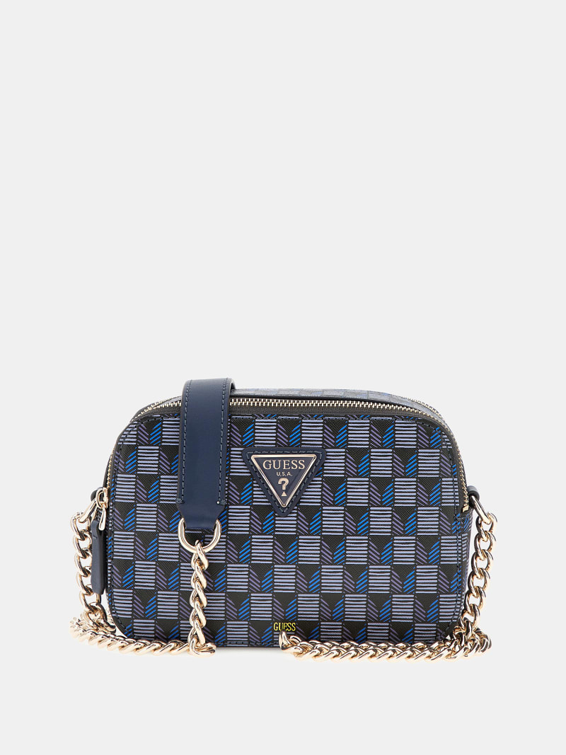 G Wave geometric-print mini crossbody