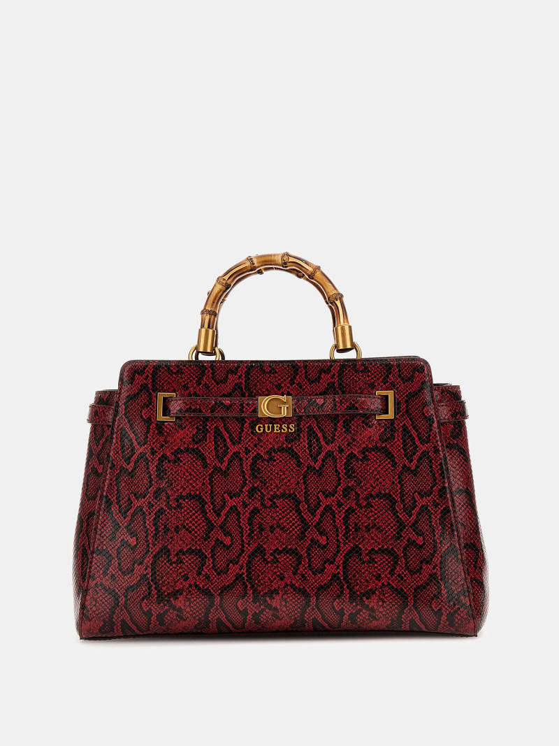 GUESS® Sibel python-print handbag Women