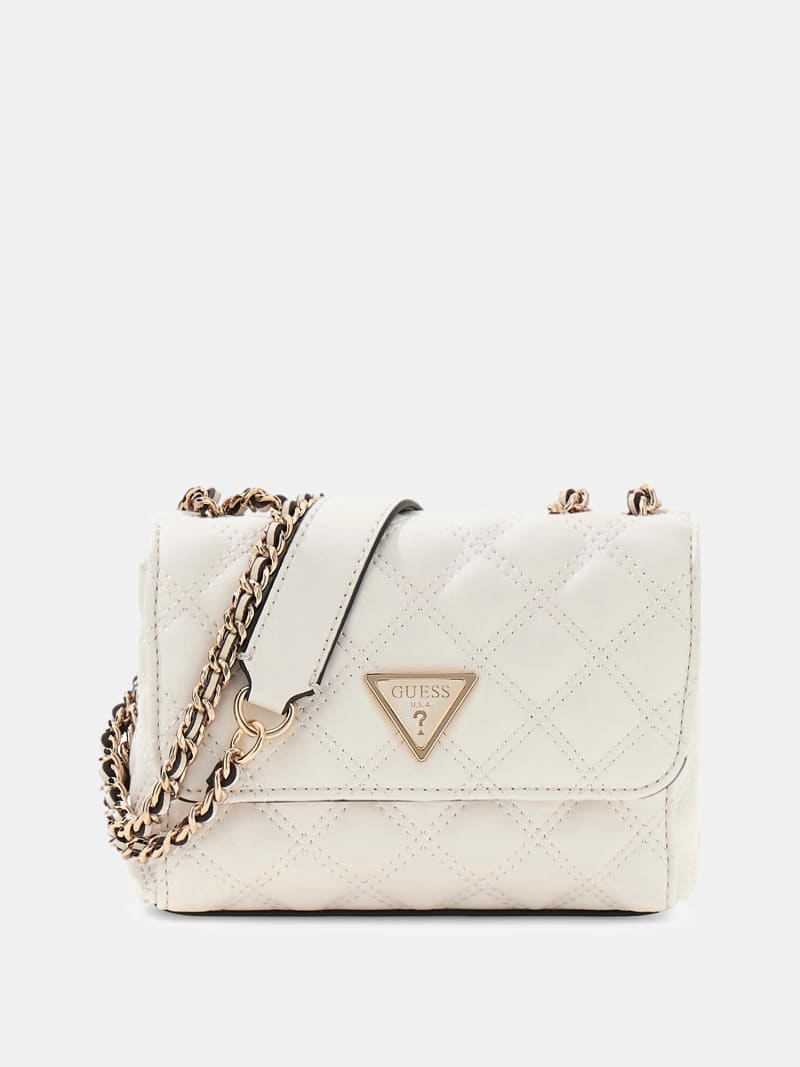 GUESS® Giully prošívaná mini crossbody Ženy