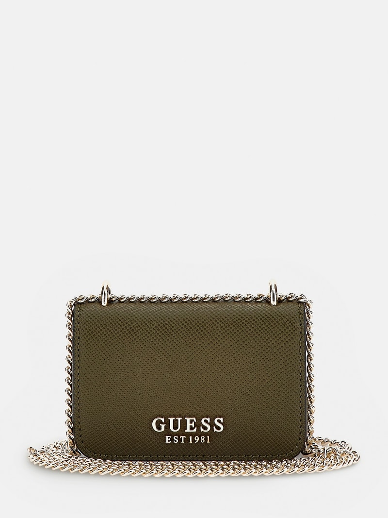 Alexie saffiano micro crossbody bag Women | GUESS® Past Collections