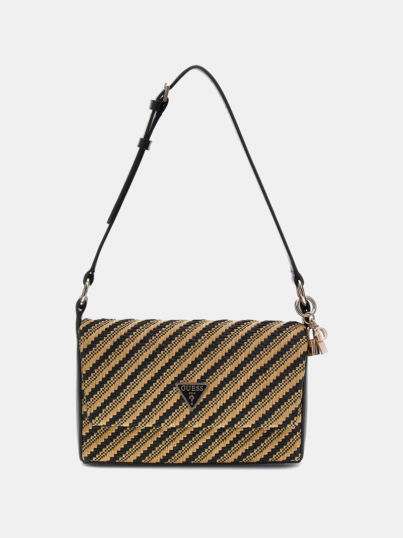 GUESS® Simona raffia mini shoulder bag Women