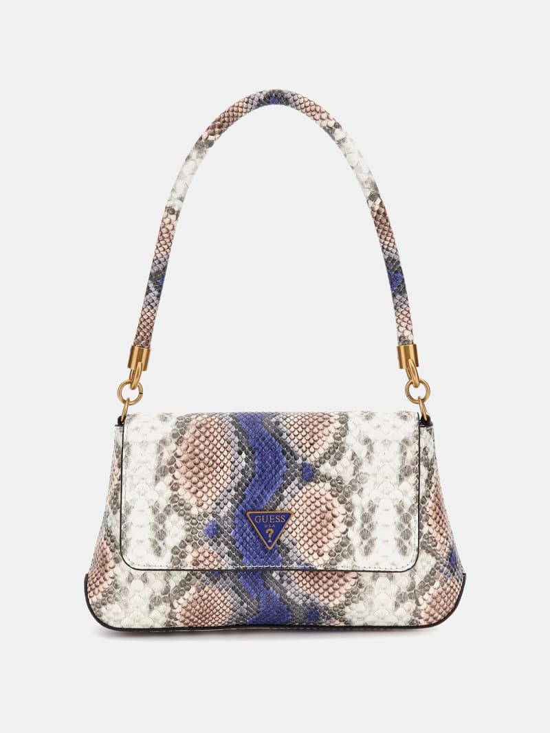 GUESS® Georgina python-print shoulder bag