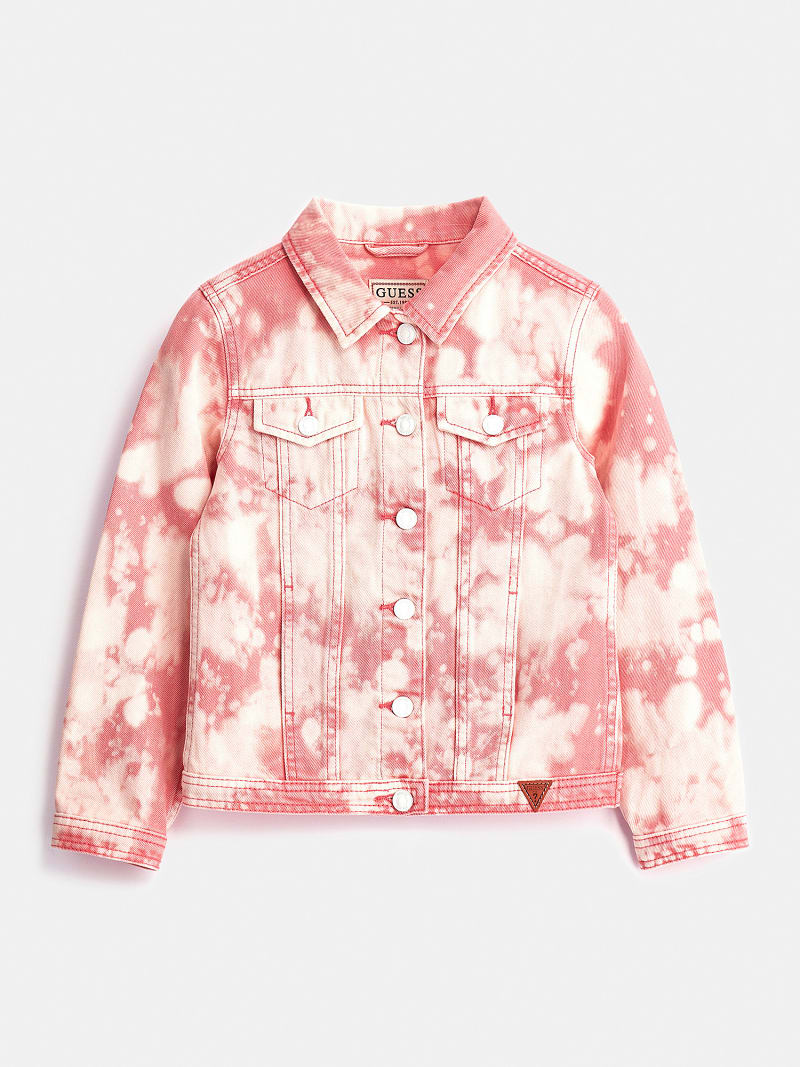Back graffiti print denim jacket | GUESS® Official Website