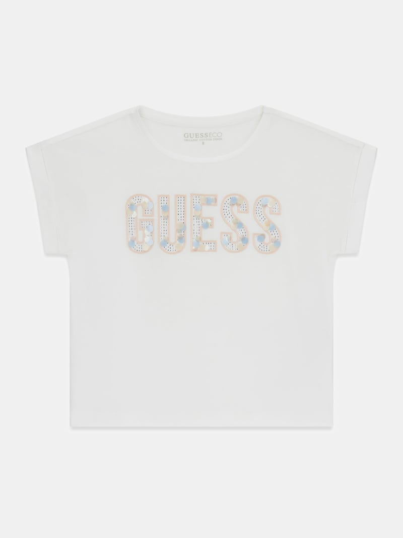 GUESS® Kids T-shirt met strass-logo Meisjes