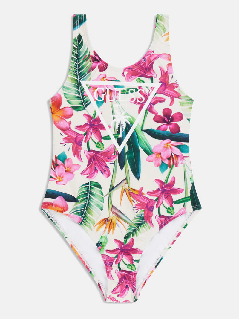 GUESS® Kids Bañador entero con logotipo triángulo Niña