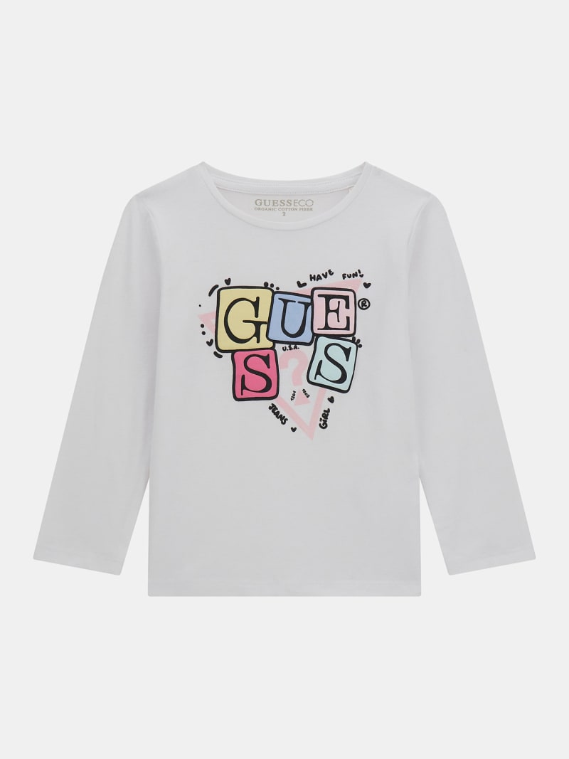 GUESS® Kids T-shirt logo triangolo Bambina