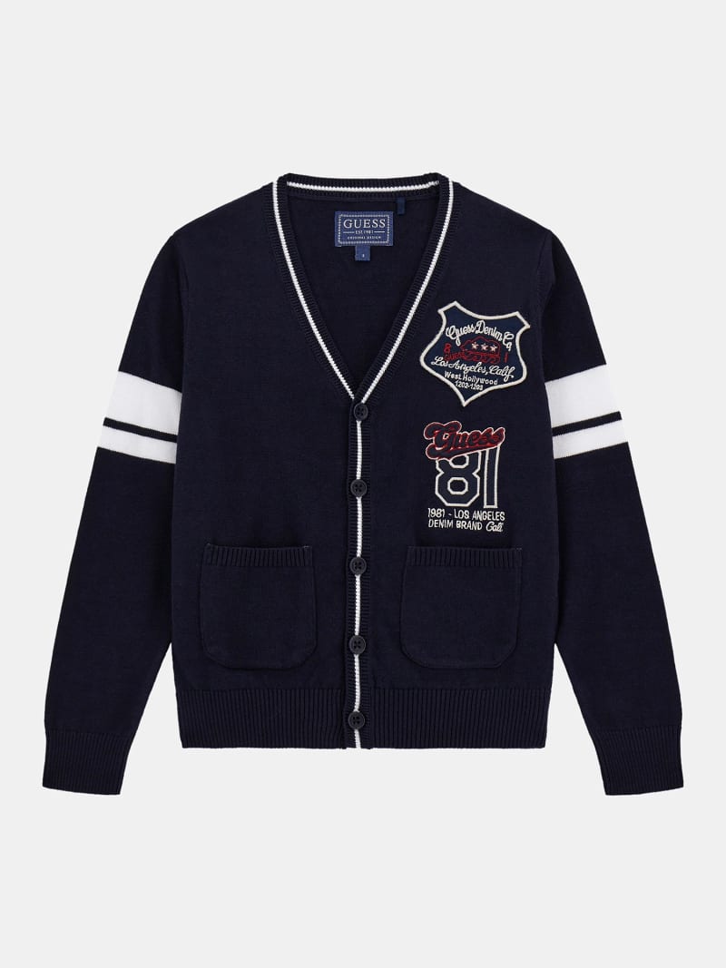 GUESS® Logo patches cardigan