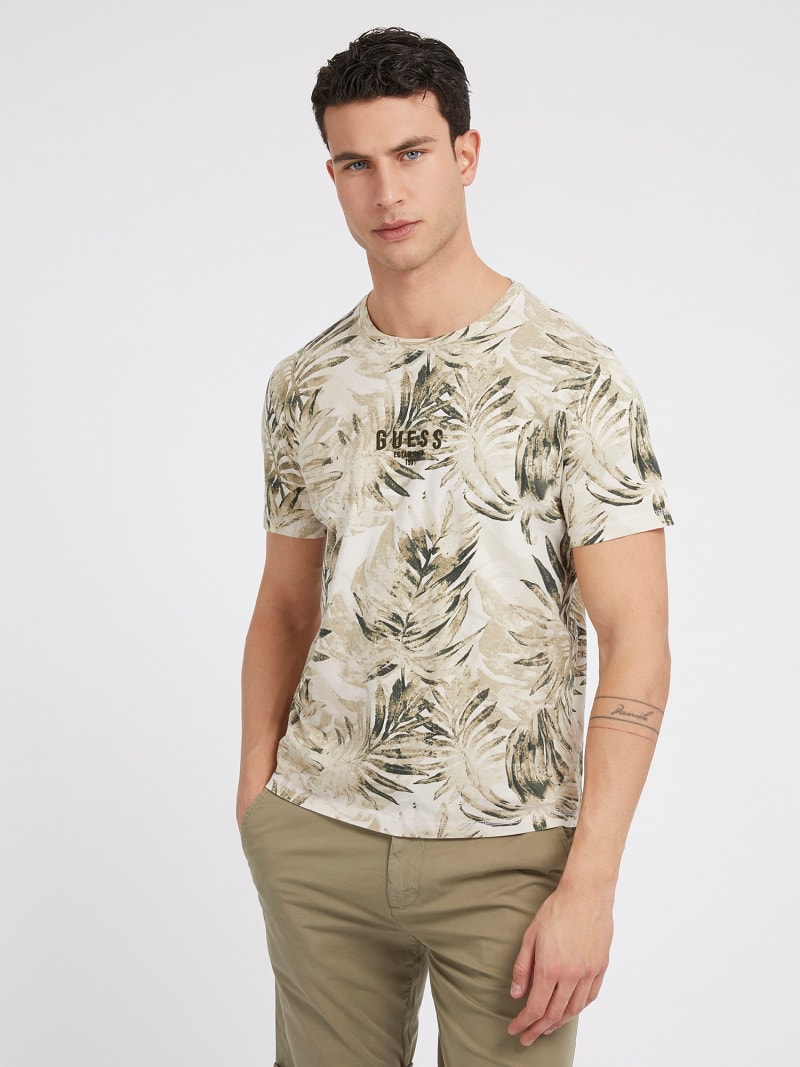 All over foliage print t-shirt Men | GUESS® Official Website