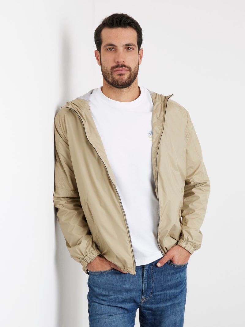 GUESS® Small triangle logo patch jacket Men