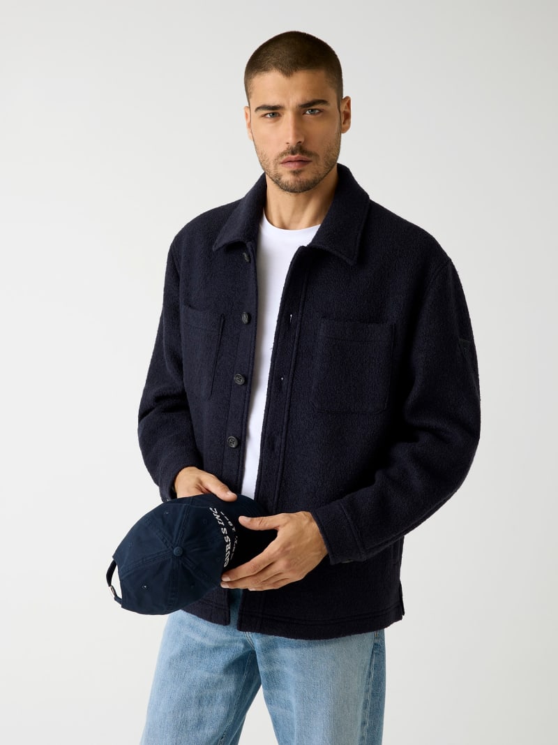 GUESS® Wool-blend overshirt Men