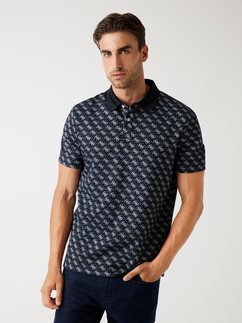 GUESS® 4G logo polo shirt Men