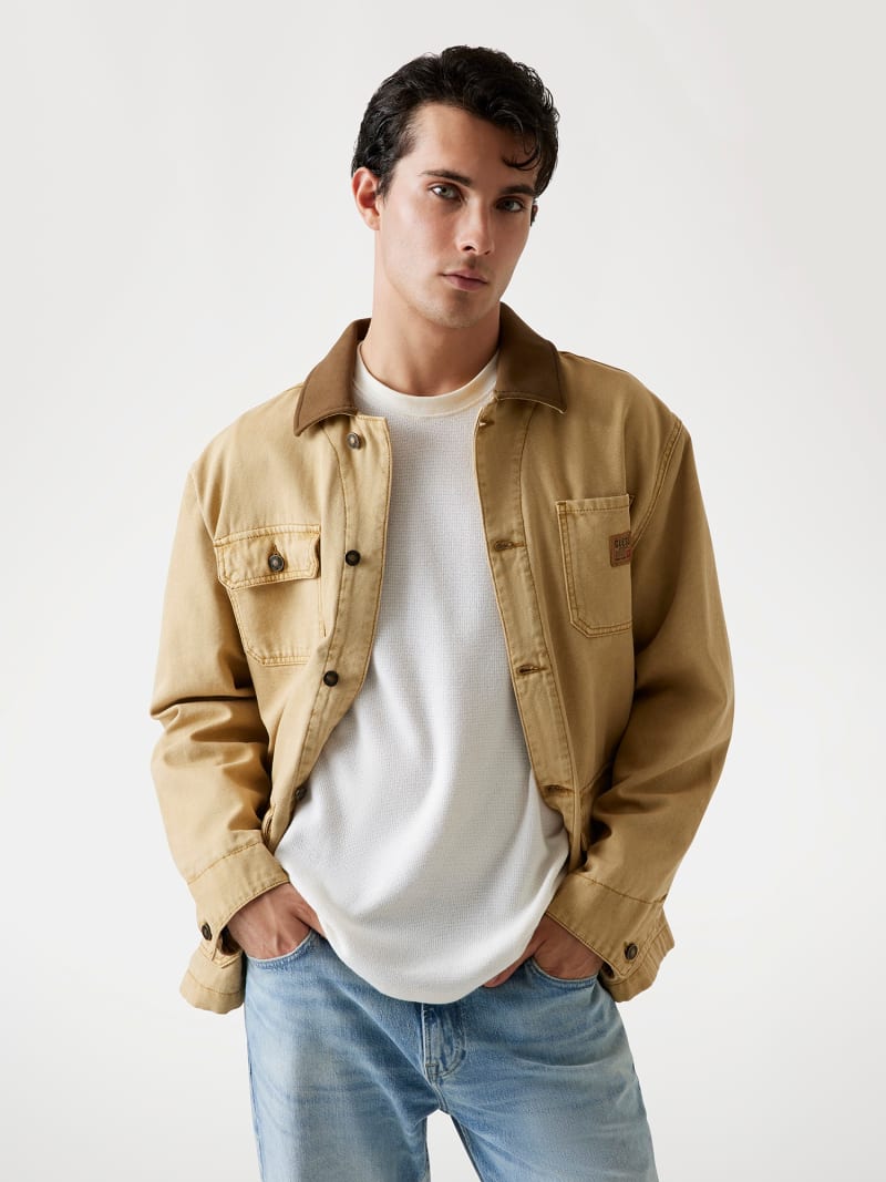 GUESS® Cotton barn jacket Men