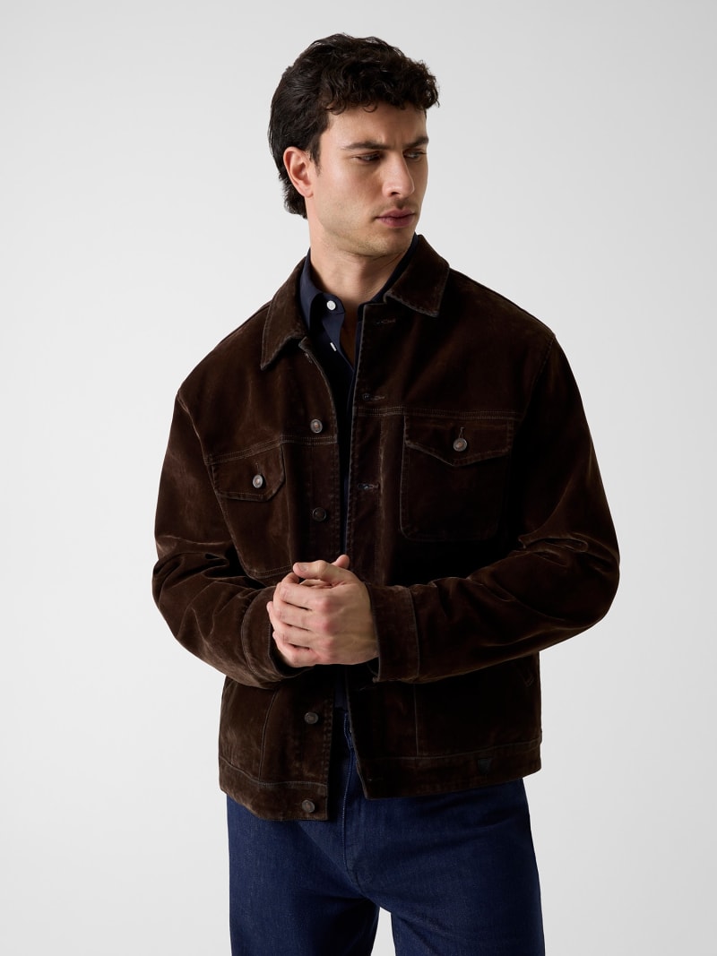 Veste en denim effet velours Homme | GUESS® Collections Passées