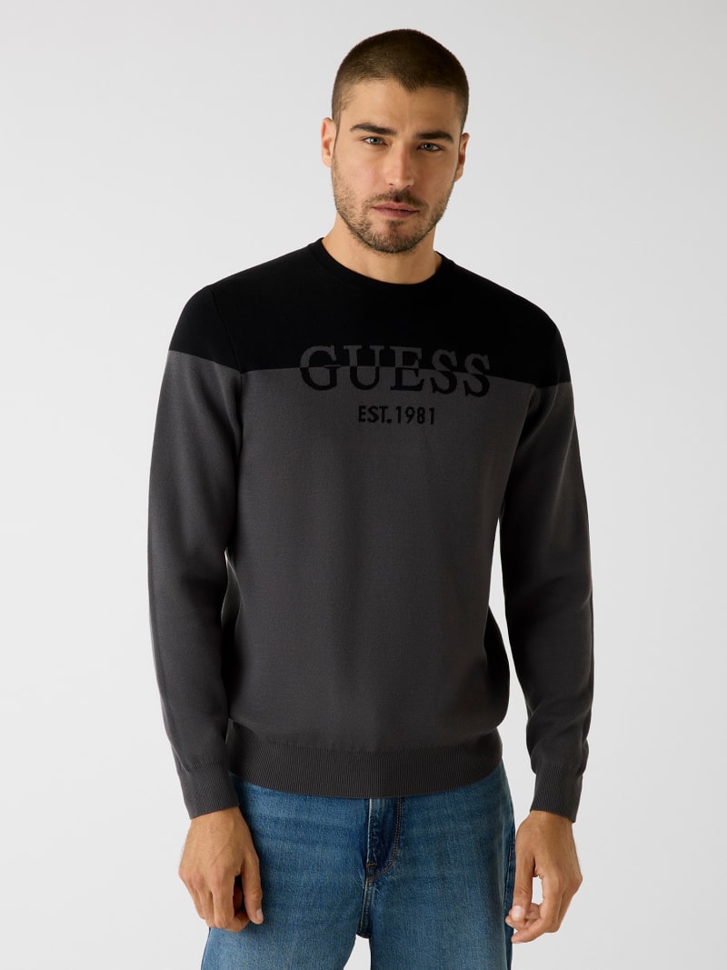 GUESS® Front logo sweater Men