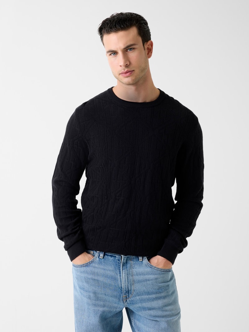 GUESS® Sweat à logo embossé Homme