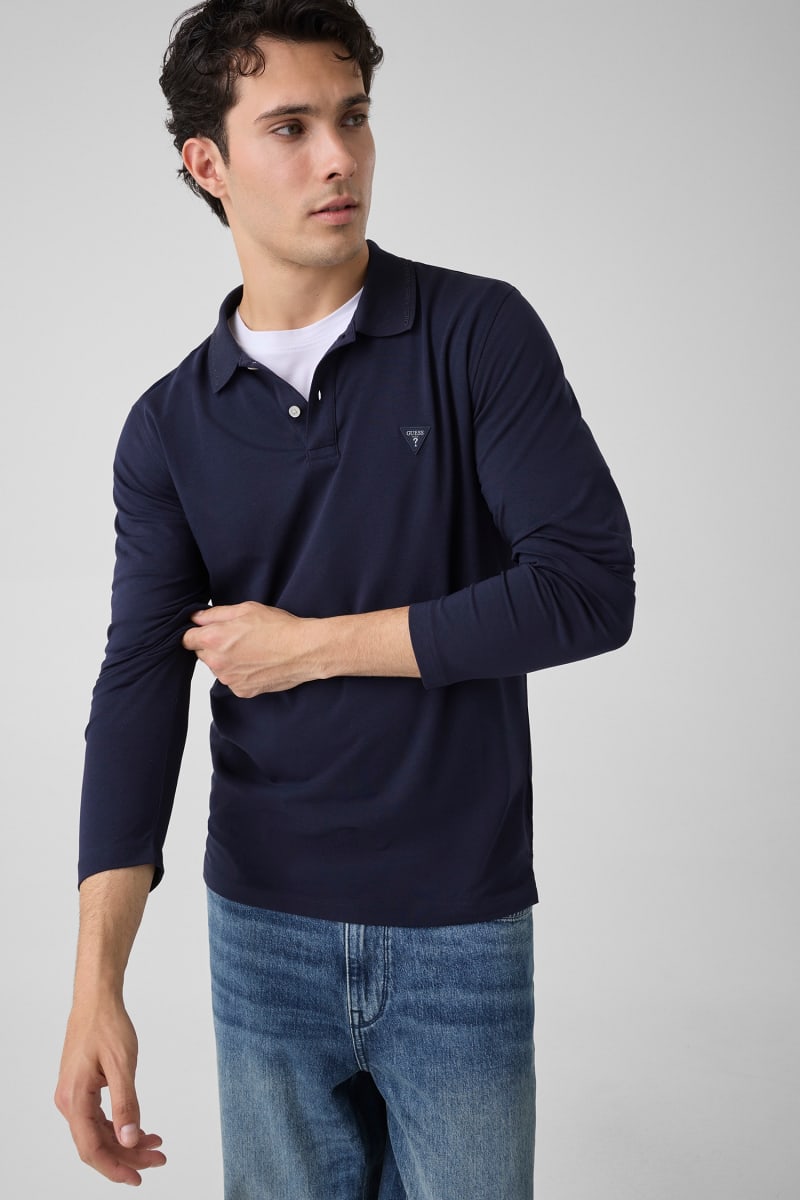 GUESS® Polo mit Logo-Patch Herren
