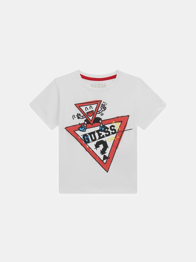 GUESS® Kids T-shirt logo triangolo Bambino